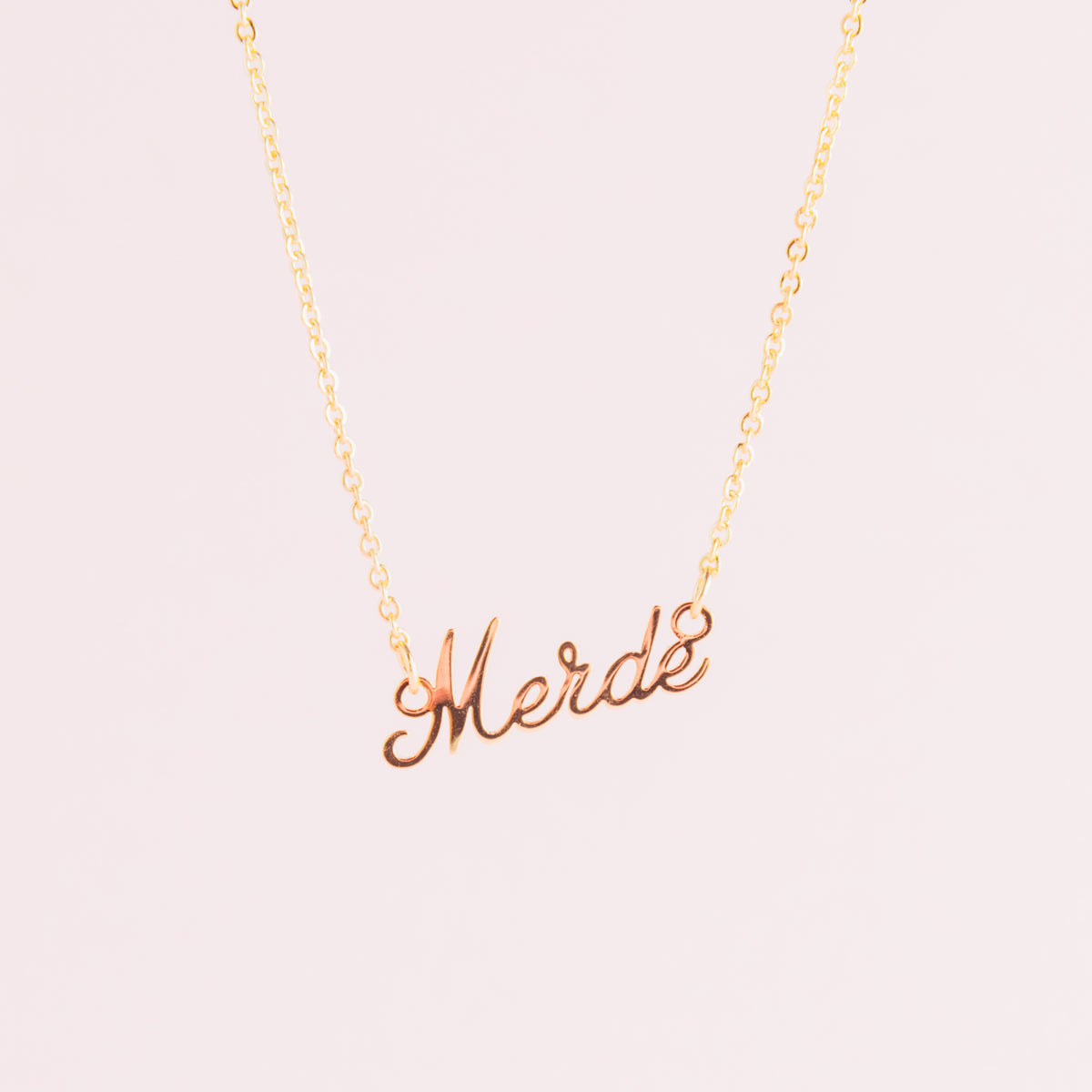 Merde Necklace – Made Au Gold
