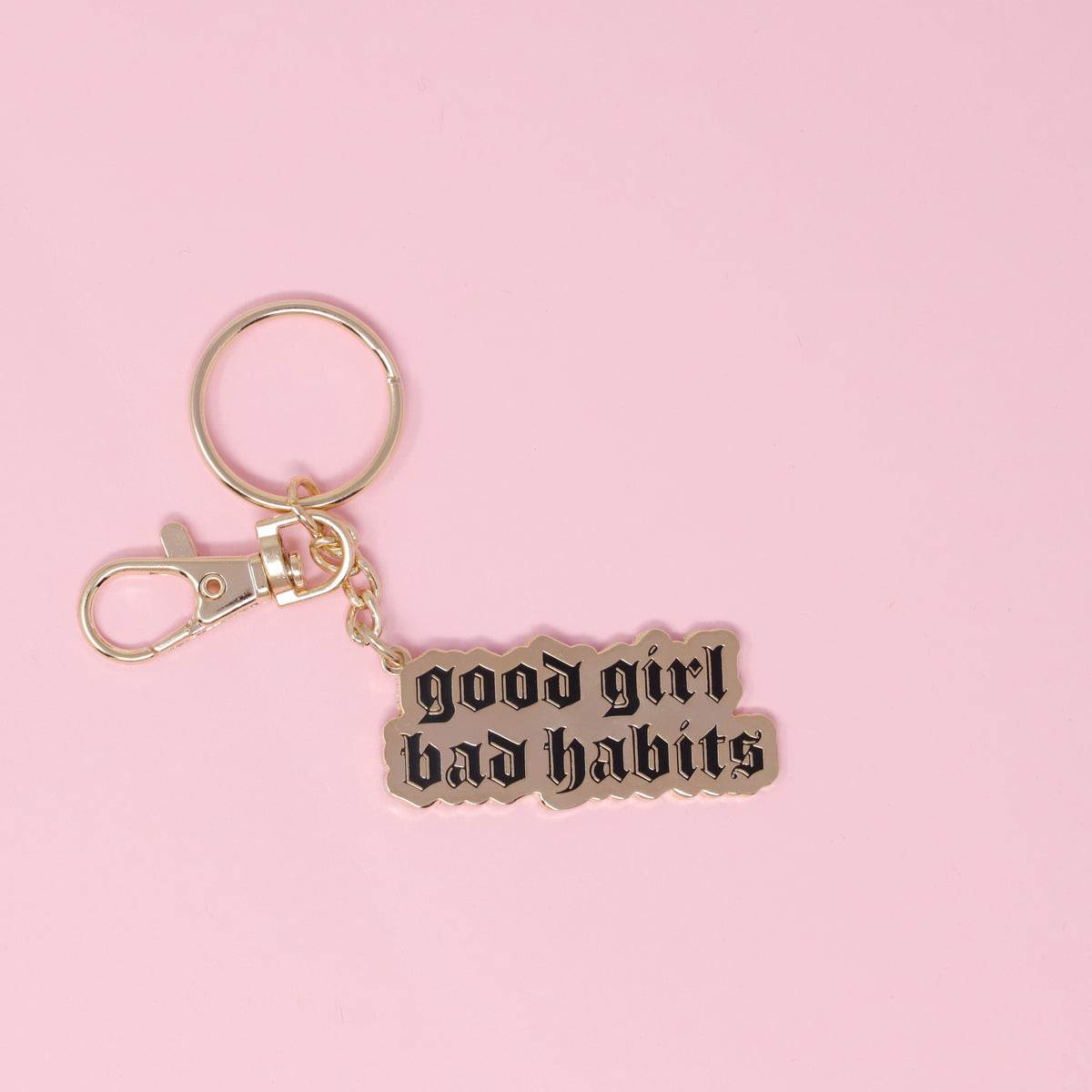 Good Girl Bad Habits Keychain – Made Au Gold