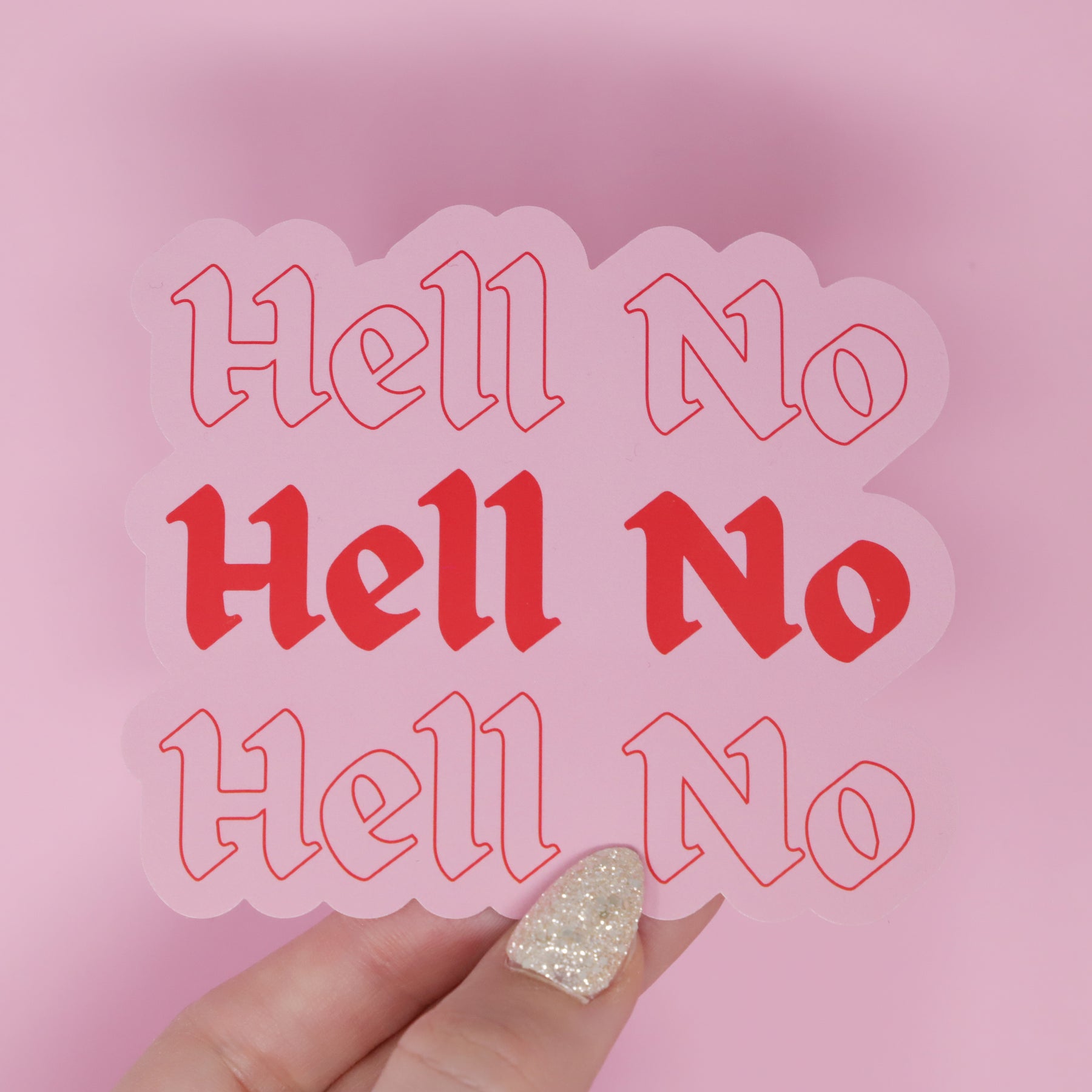 Hell No Sticker – Made Au Gold